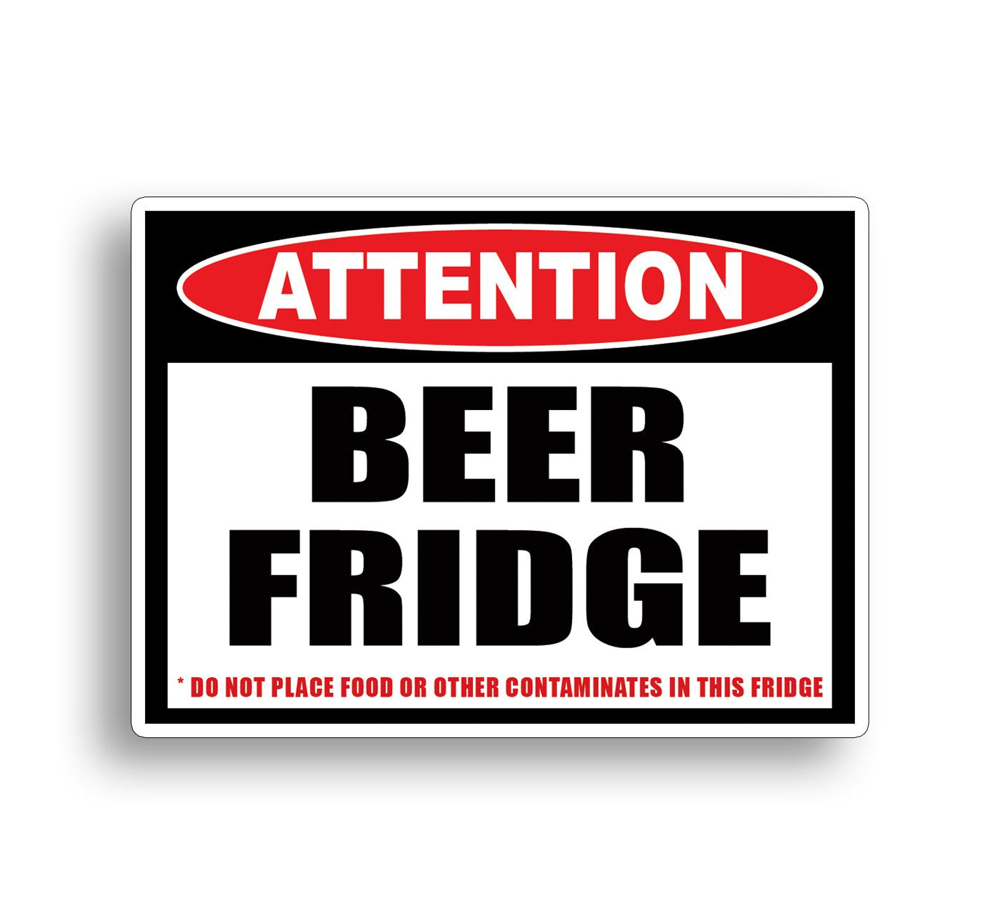 BEER ONLY Sticker | Real Sticky